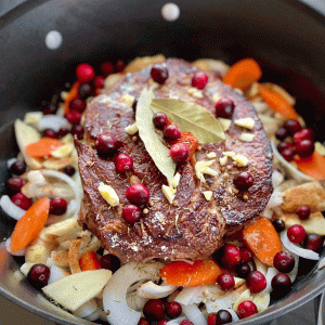 Bright flavors for cold nights: Cranberry Spiced Braised Beef - Country ...